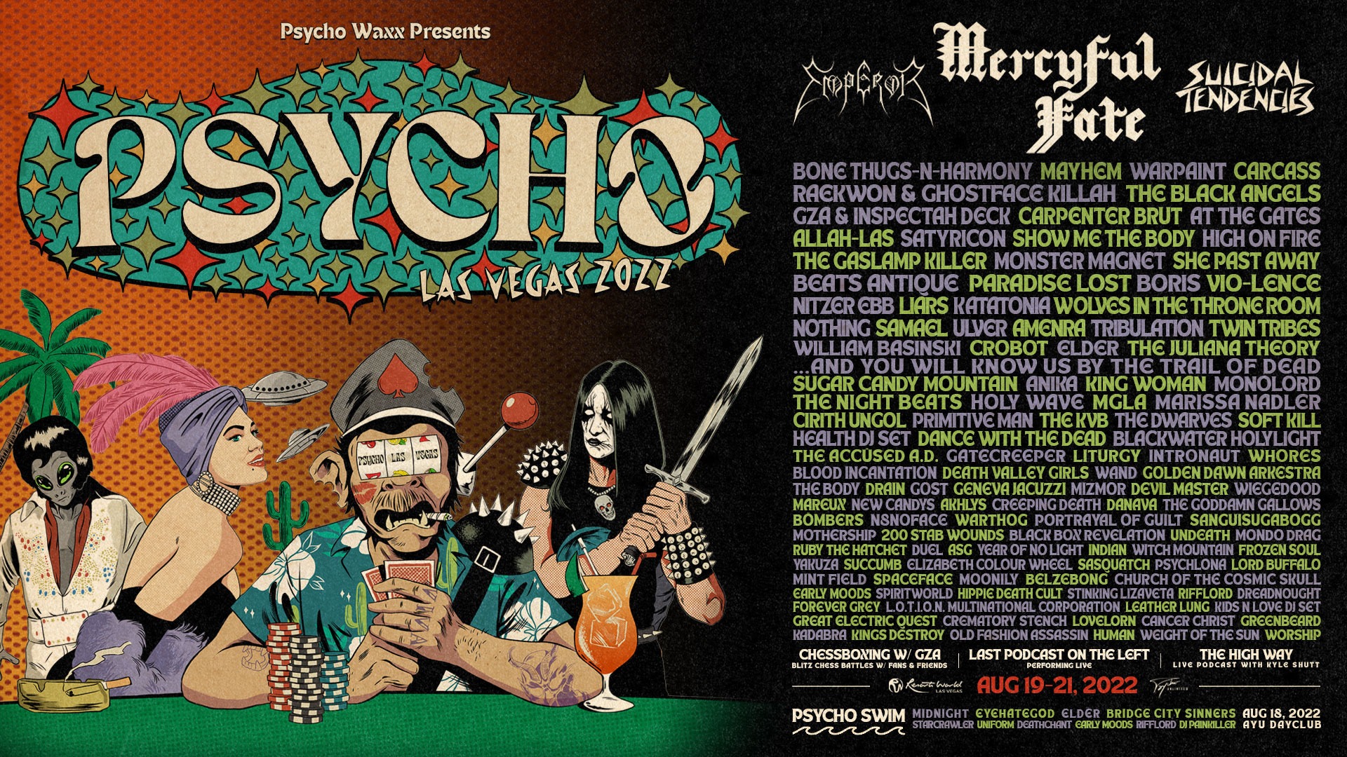 Emperor, Mercyful Fate, Suicidal Tendencies top Psycho Las Vegas 2022 ...